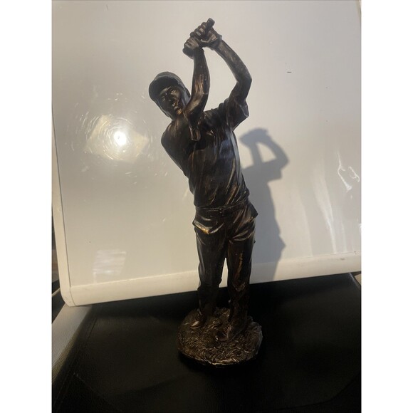Accents | Male Golfer Golf Bronze Statue Masters Trophy Award Art ...